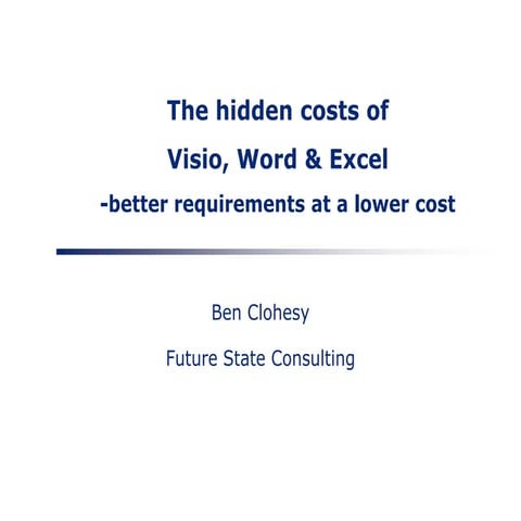 The Hidden Costs Ba World V2 1 | PPT