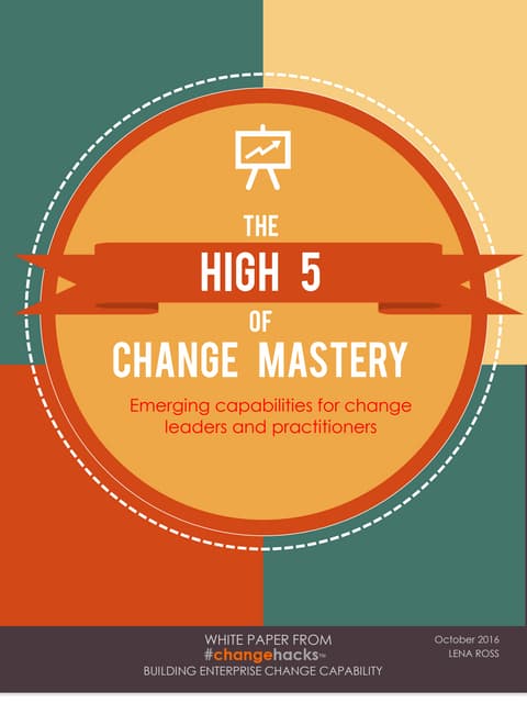 Infographic: Five emerging capabilities for Change Mastery | PDF
