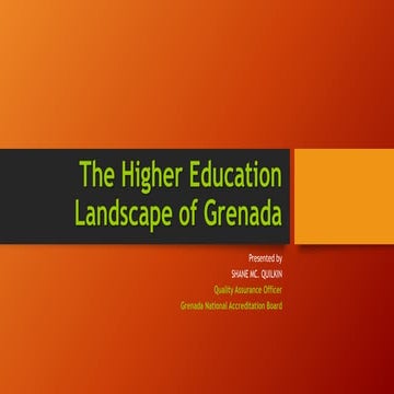 The higher education landscape of Grenada | PPTX