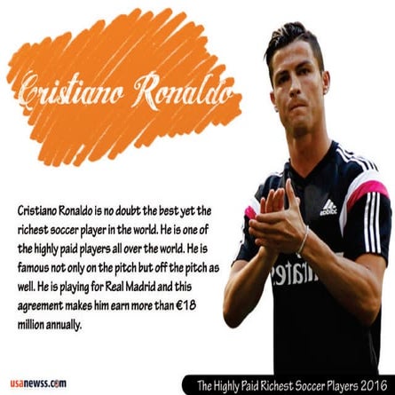 The highly paid richest soccer players 2016 01 | PPT