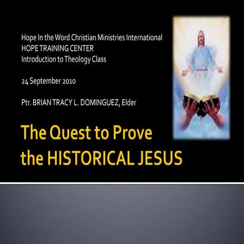 The historical jesus | PPTX
