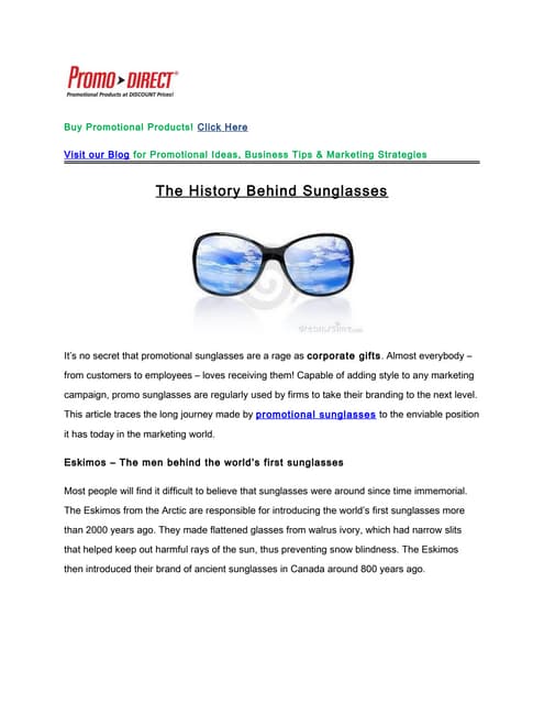 The Top 15 Sunglasses Brands.pdf | Apparel Industry | Industries