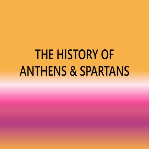 ang kasaysayan ng anthens at sparta | PPTX