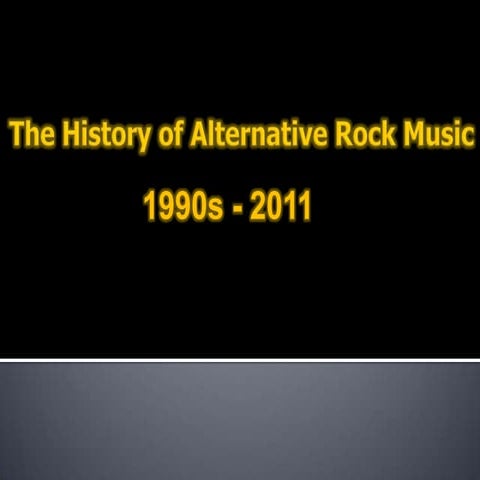 History of alternative music | PPT