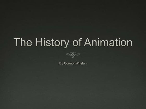 Timeline of animation | DOC