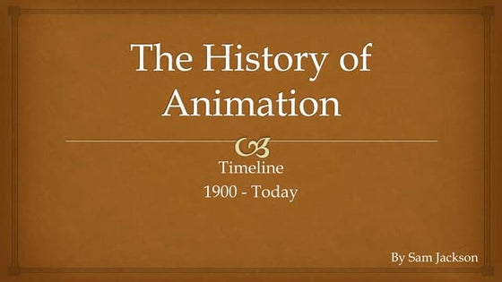 Timeline of animation | DOC