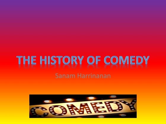 History of comedy | PPT
