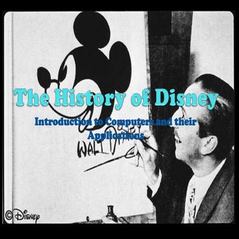 The history of disney | PPTX