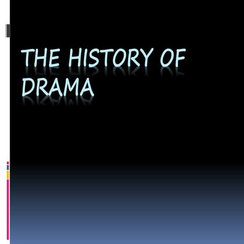 The history of drama | PPTX