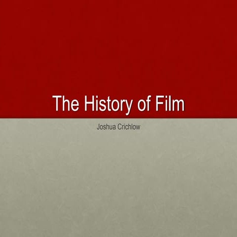 Powerpoint on film history | PPTX