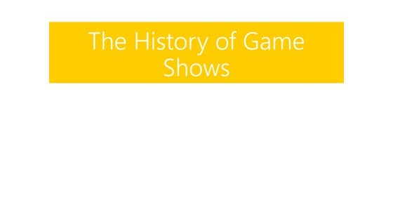 My game show | PPT