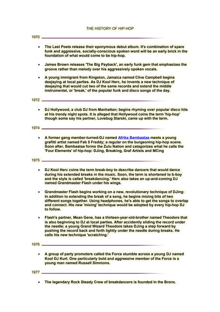 Rap music and the rise of hip hop | PDF