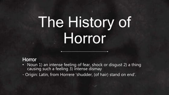 Gothic Horror | PPTX
