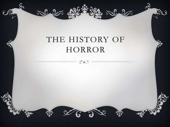 60/70's horror | PPT