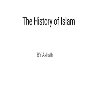 The history of islam | PPT