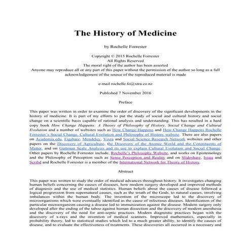 The history of medicine | PDF