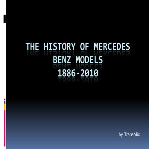 The history of mercedes benz models | PPTX