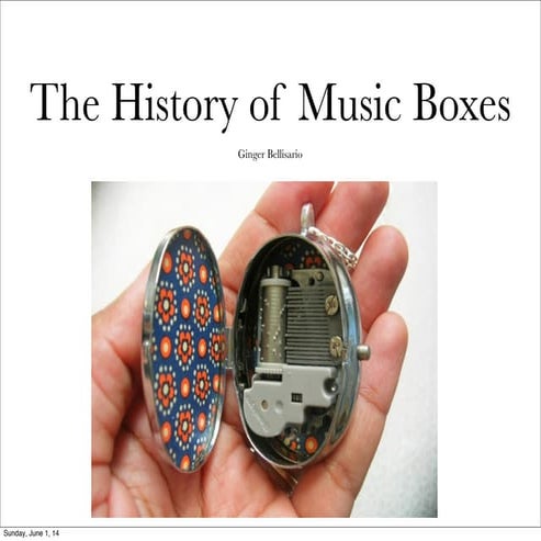 The History of Music Boxes | PDF