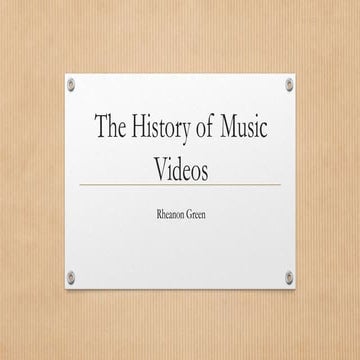 History of music videos | PPTX
