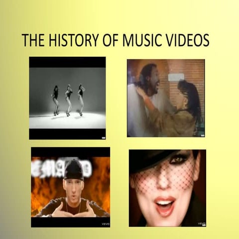 The history of music videos media coursework | PPT