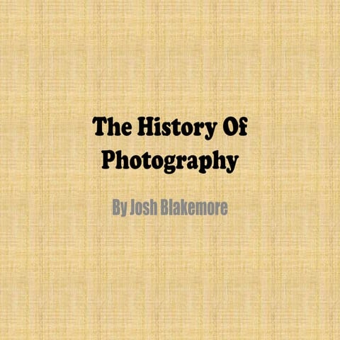 History of Photography | PPT
