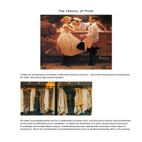 The history of prom | DOCX
