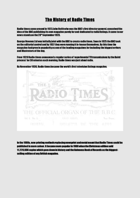 Radio analysis | PDF