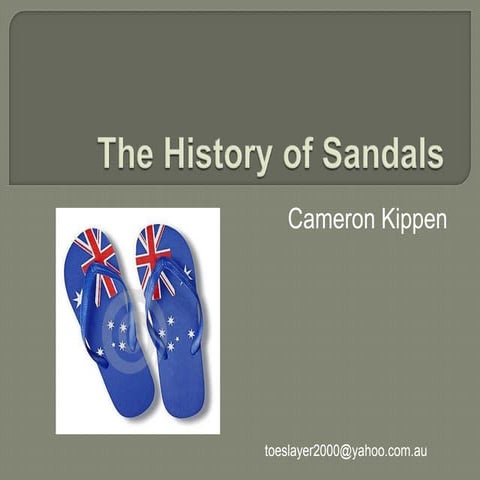 The history of sandals | PPTX