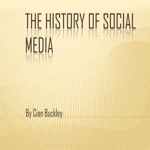 The history of social media | PPTX
