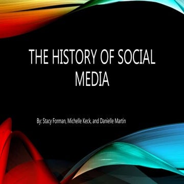The history of social media 10 4-17 | PPTX | Social Networking | Internet