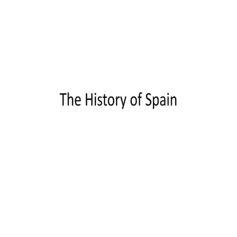 The History of Spain | PPT