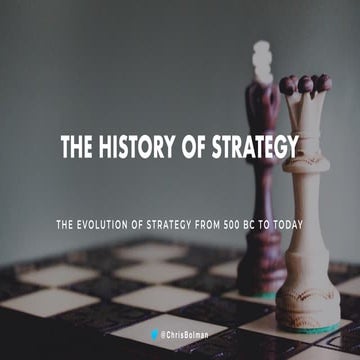 The History and Origins of Strategy: from Ancient China to Amazon | PDF