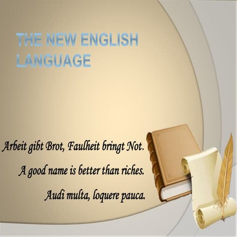 THE FORMATION OF STANDARD LANGUAGE | PPTX