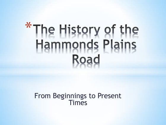 Morriston history final | PDF