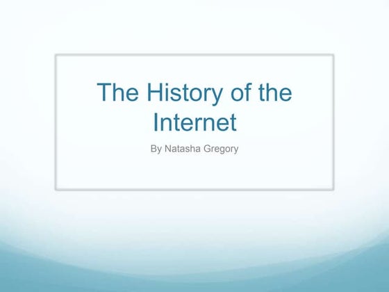 History of the internet | PPT