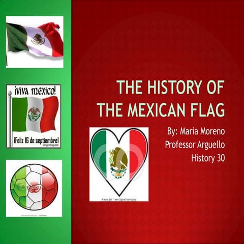 The history of the mexican flag | PPTX