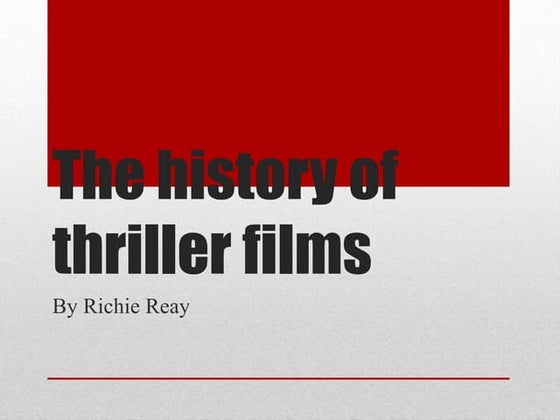 Thriller films | PPT