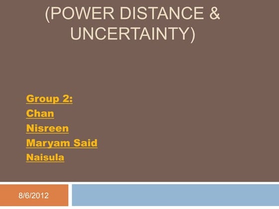 Power distance | PPTX