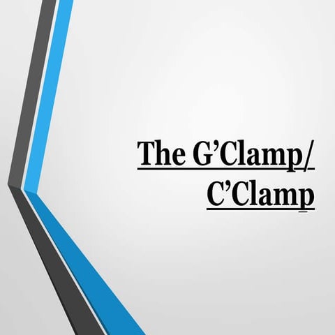 Holding Clamps | PPTX