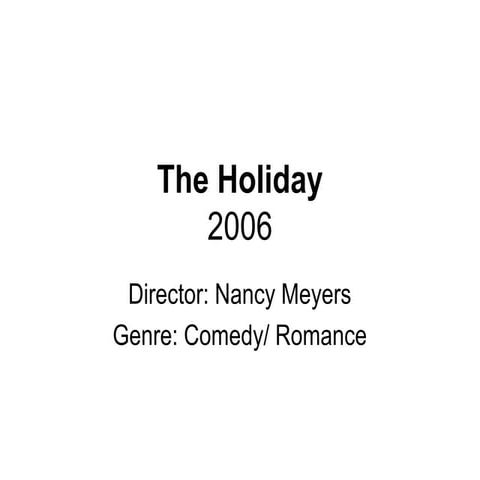 The holiday analysis. | PPT