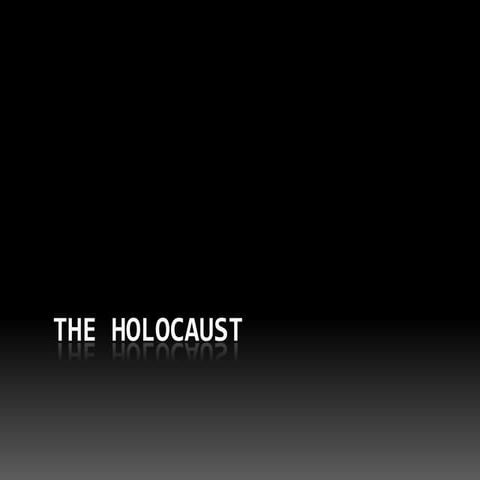 The Four Stages of the Holocaust | PPTX