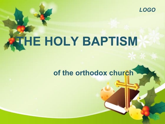 THE SACRAMENT OF BAPTISM | PPTX | Christianity | Religion & Spirituality
