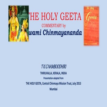The holy geeta chapter 10-vibhuti yoga | PPTX