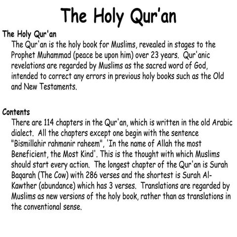 The Quran PowerPoint.ppt