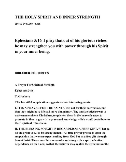 HOW TO LEAD A SPIRIT-POWERED LIFE. CHURC | PPT