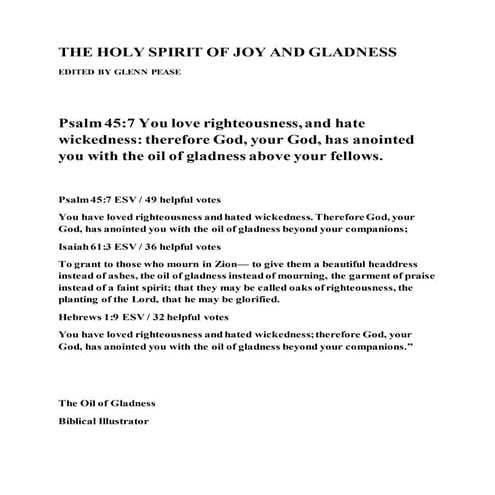 The holy spirit of joy and gladness | PDF