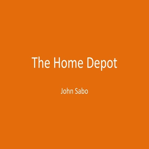 The Home Depot | PPT