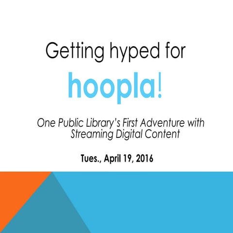 Getting Hyped for Hoopla! | PPT