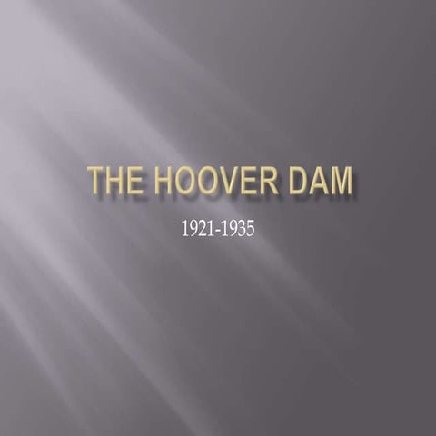 The hoover dam 3 | PPT