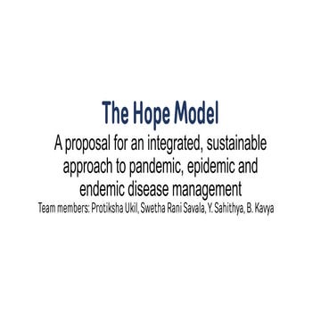 The Hope Model - New Public health Solutions for tackling the 2020 Pandemic in India | PPT
